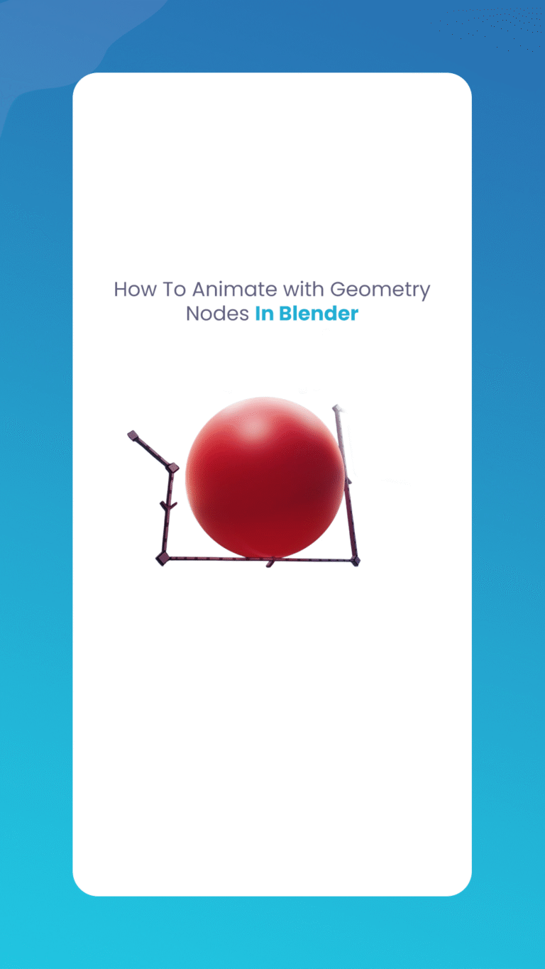 How To Animate with Geometry Nodes in Blender